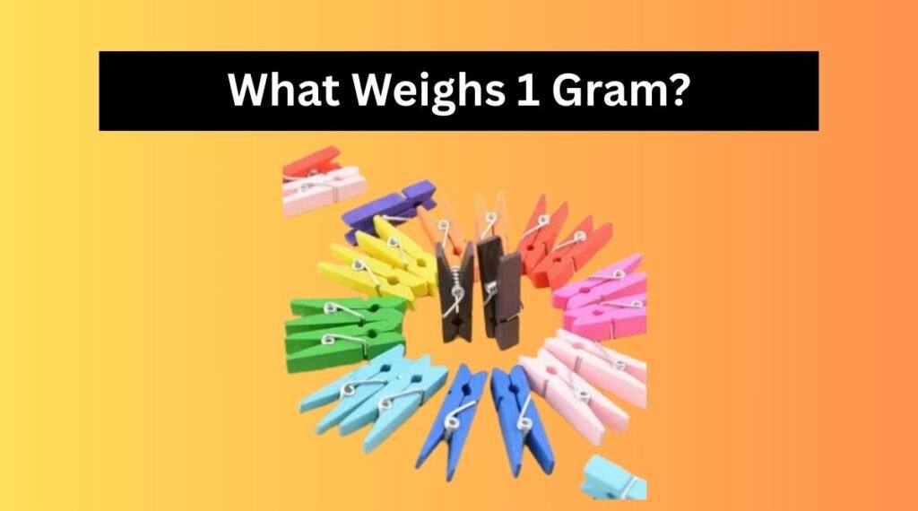 What Weighs 1 Gram? Things That Weigh About 1 Gram